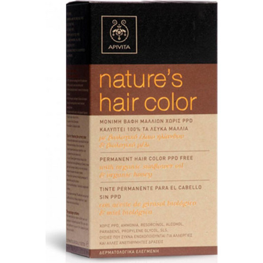 Apivita Nature's Hair Color 5.65 Μαονί Μόνιμη Βαφή Μαλλιών Χωρίς ...