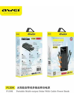 Awei P48K Power Bank 15000mAh Quick Charge 3.0 Black | BestPrice.gr