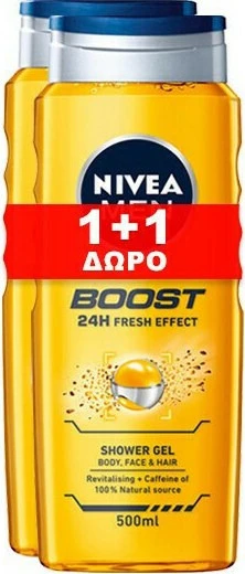 Nivea Boost 24h Fresh Effect Σαμπουάν & Αφρόλουτρο για Επανόρθωση ...