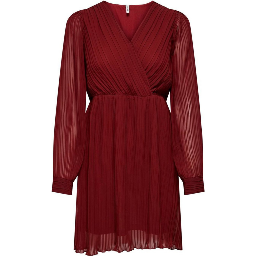 Only Mini Φόρεμα για Γάμο / Βάπτιση Κρουαζέ Μπορντό 15333263 | BestPrice.gr