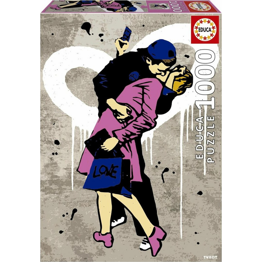Puzzle Educa El Beso Chico de la Television 1000 Κομμάτια | BestPrice.gr