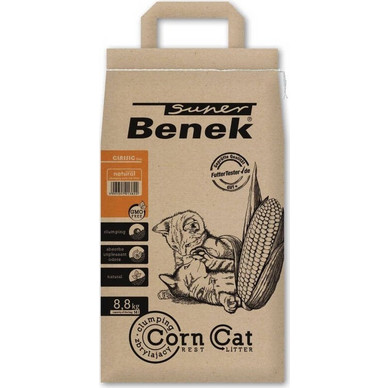 Super Benek Corn Cat Φυτική Άμμος Γάτας χωρίς Άρωμα 14lt | BestPrice.gr