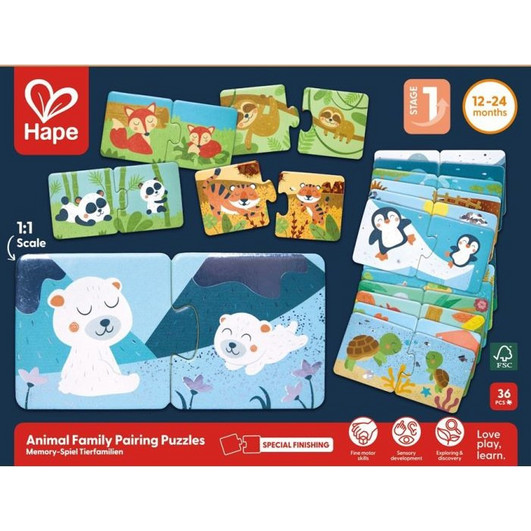 Hape Happy Puzzles Mum And Baby 36pcs | BestPrice.gr