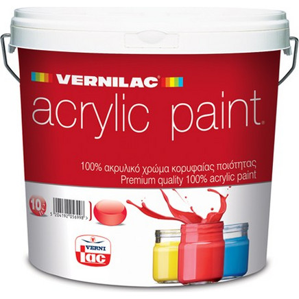 Vernilac Paint Ακρυλικό Χρώμα Εξωτερικού Χώρου Βάση TR 10lt | BestPrice.gr