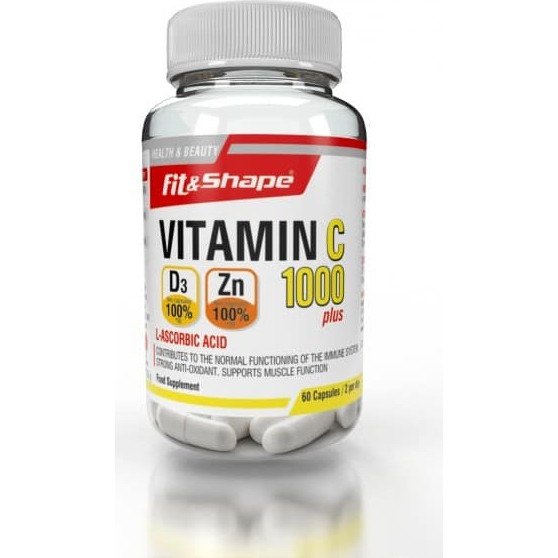 Fit & Shape Vitamin C Plus 1000 D3 ZN 60 Κάψουλες | BestPrice.gr
