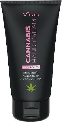 Vican Wise Beauty Cannabis Ενυδατική & Αναπλαστική Κρέμα Χεριών ...