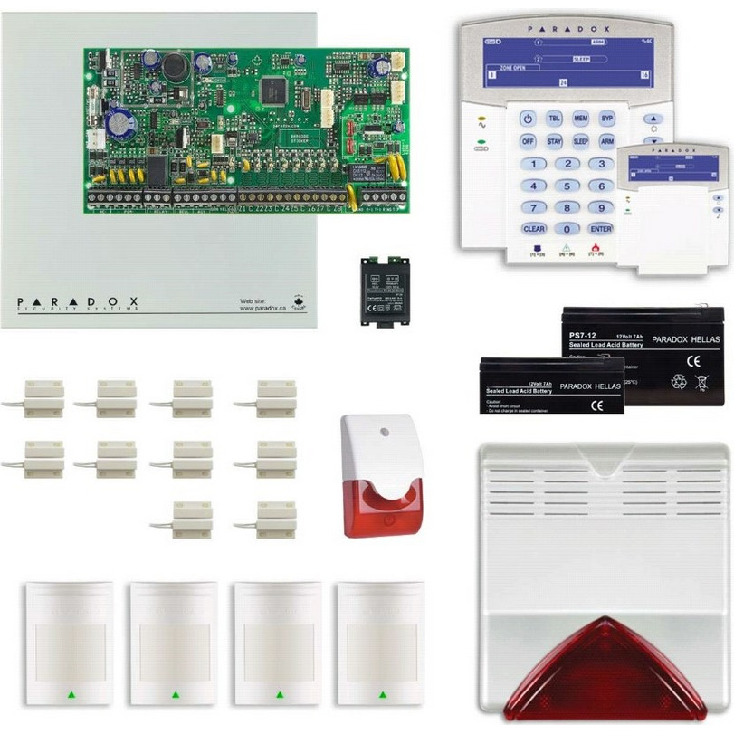Paradox SP7000 SET-01 Ενσύρματο Σύστημα Συναγερμού με 4 Ανιχνευτές ...