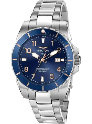 Sector 230 Ανδρικό Ρολόι Αυτόματο με Ασημί Μεταλλικό Μπρασελέ R3223161012 | BestPrice.gr