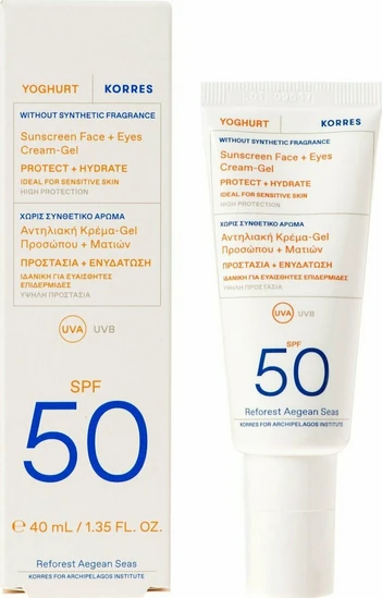 Korres Yoghurt Sensitive Skin Αντηλιακή Κρέμα Προσώπου SPF50 40ml ...