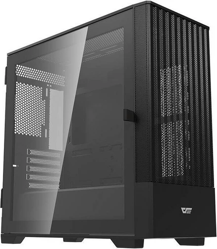 Darkflash DK415 Black Gaming Midi Tower Κουτί Υπολογιστή RGB με Πλαϊνό ...