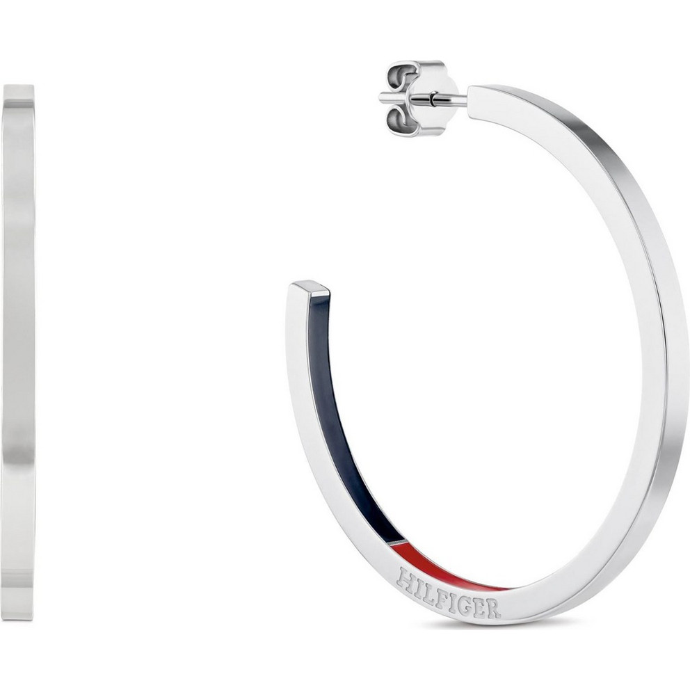 Tommy Hilfiger Γυναικεία Σκουλαρίκια Κρίκοι από Ατσάλι Ασημί 2780811 ...