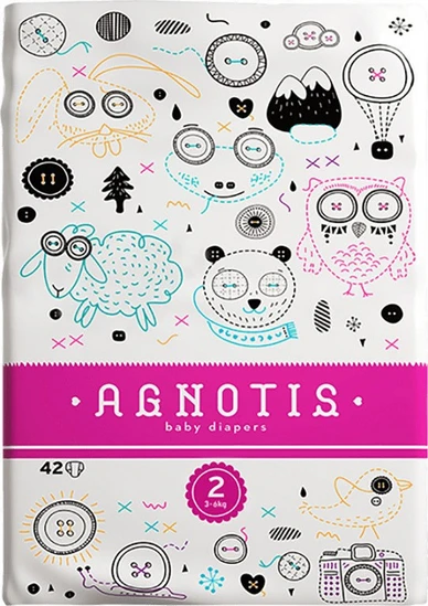 Agnotis Baby Diapers Πάνες No2 3-6Kg 42τμχ | BestPrice.gr