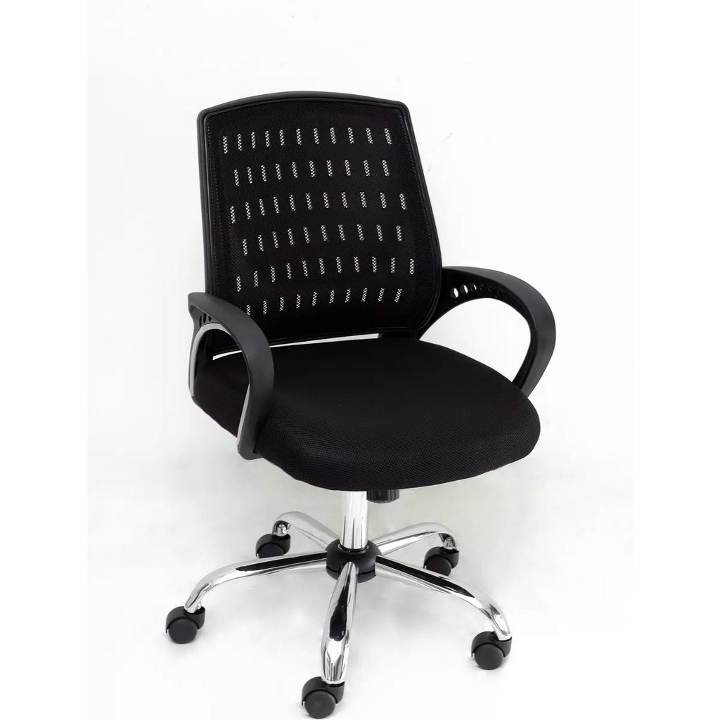 Velco Καρέκλα Γραφείου με Ανάκλιση Μαύρη 66-18689-1 | BestPrice.gr
