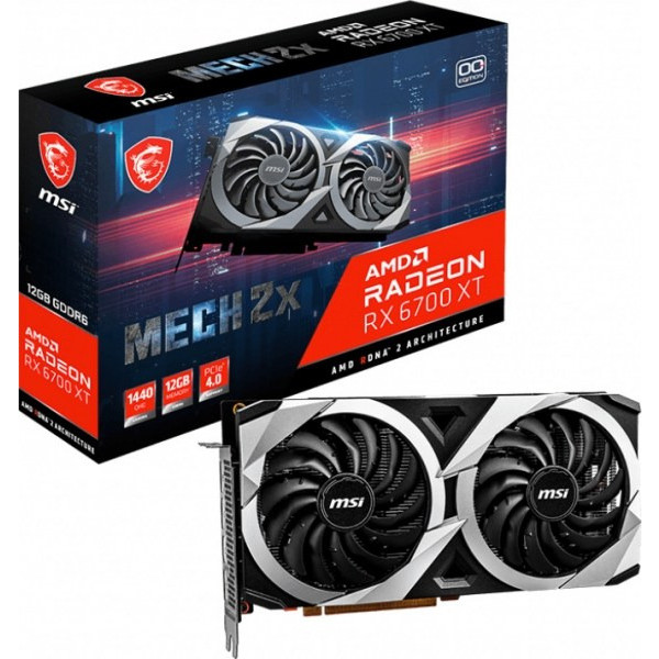 MSI Radeon RX 6700 XT 12GB GDDR6 Mech 2X OC Κάρτα Γραφικών | BestPrice.gr
