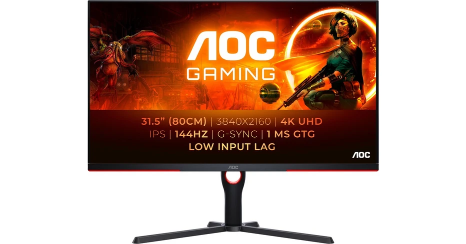 AOC U32G3X IPS HDR Gaming Monitor 31.5" 3840x2160 4K UHD 144Hz 1ms ...