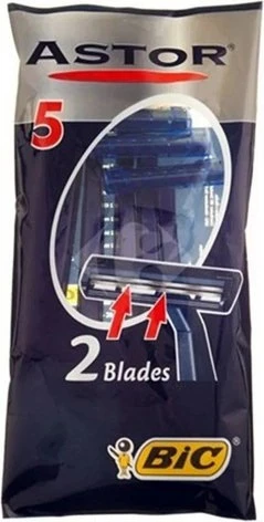 BIC Astor 2 Ξυραφάκι μιας Χρήσης με 2 Λεπίδες 5τμχ | BestPrice.gr