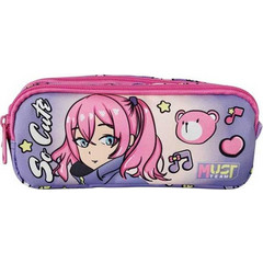 Must So Cute Κασετίνα Βαρελάκι με 2 Θήκες Λιλά 586250 | BestPrice.gr