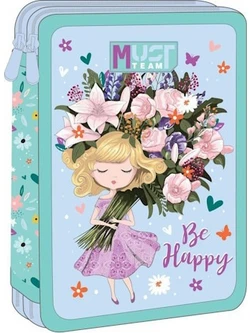 Must Peppa Pig Happy Days Κασετίνα Γεμάτη με 2 Θήκες Ροζ 482702 ...
