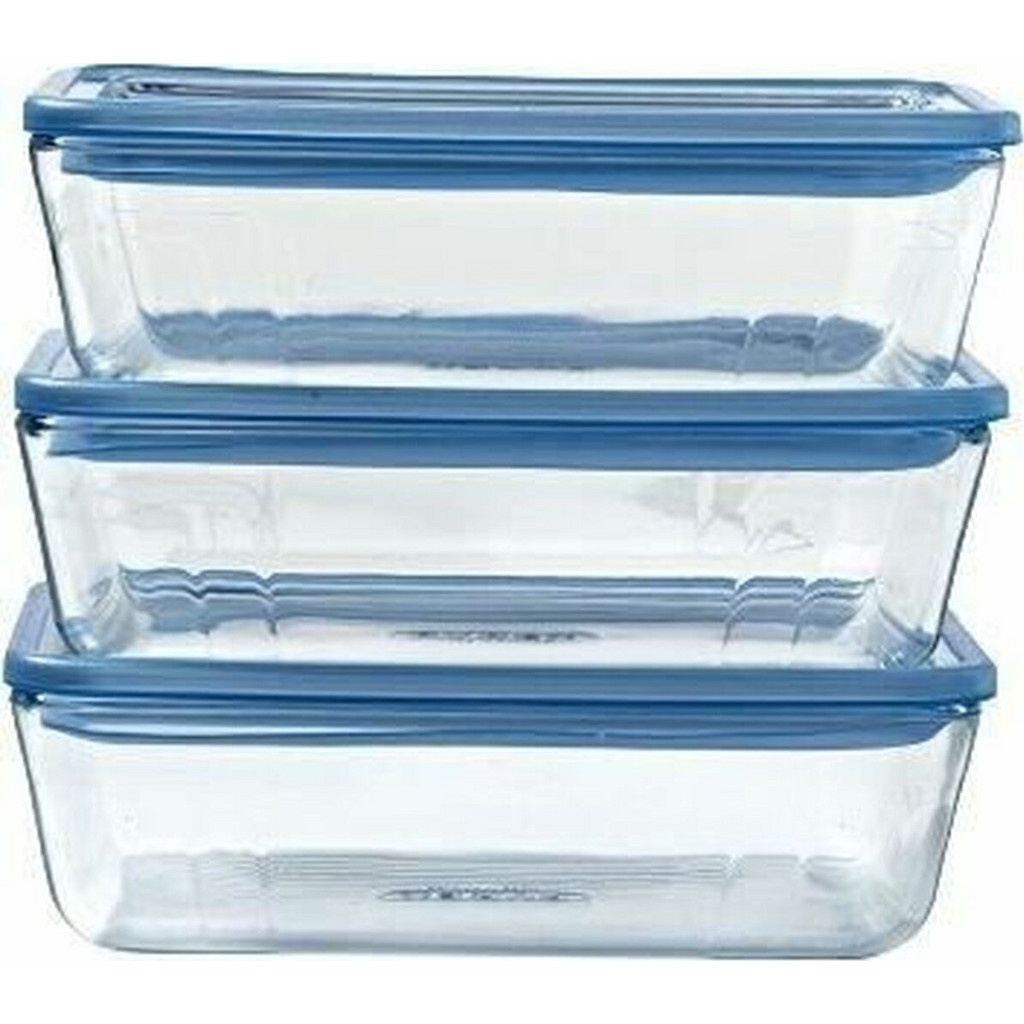Pyrex Σετ Δοχεία Φαγητού Γυάλινα Κατάλληλα για Φούρνο Μικροκυμάτων ...