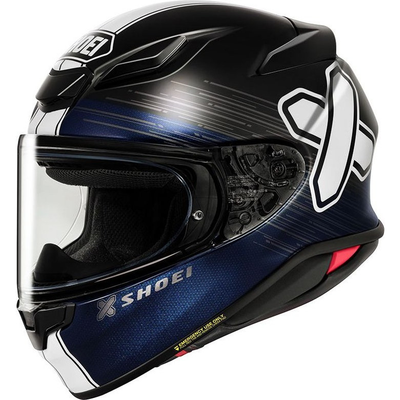 Shoei NXR2 Ideograph TC-5 Black White Blue Κράνος Μηχανής Full Face ...