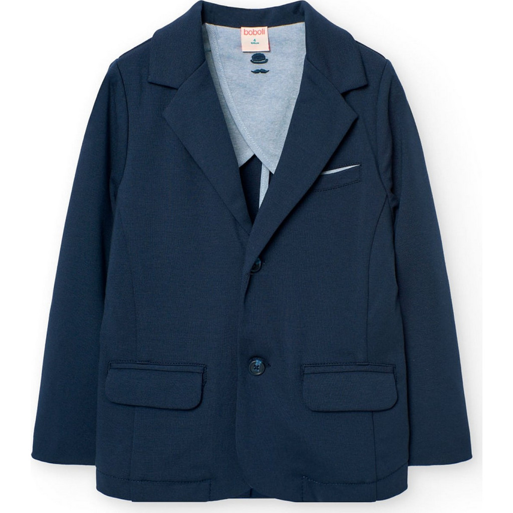 Boboli Παιδικό Σακάκι Χειμωνιάτικο Navy Μπλε 731247-2440 | BestPrice.gr