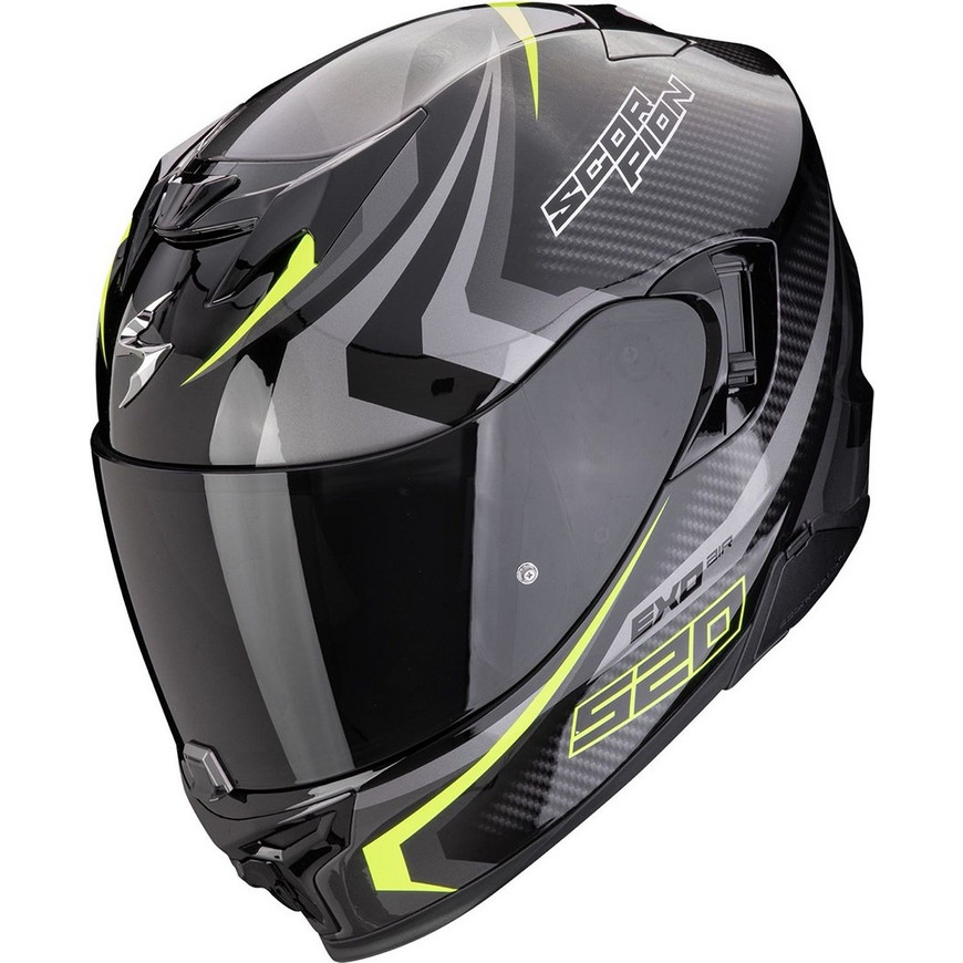 Scorpion Exo 520 Evo Air Terra Black Silver Yellow Κράνος Μηχανής Full ...