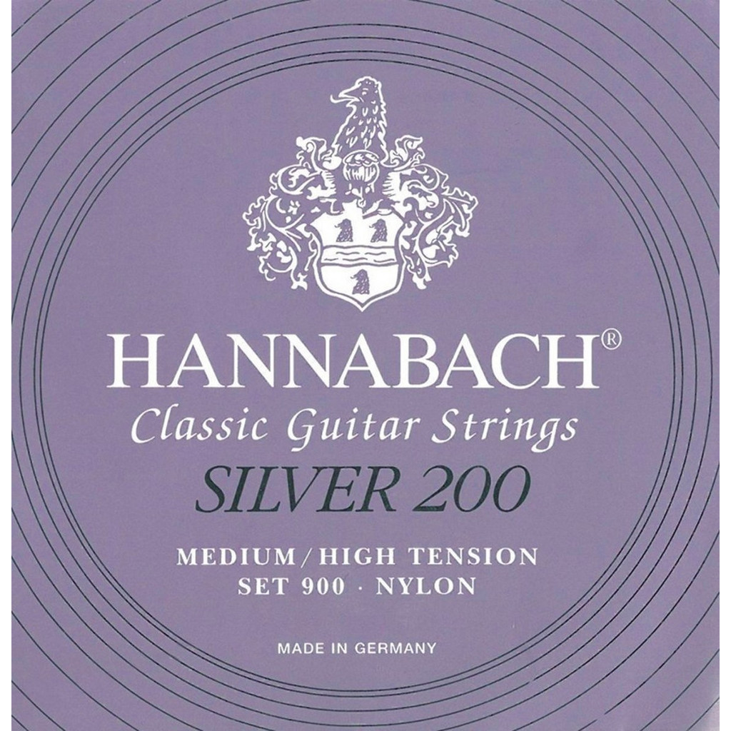 Hannabach 900 MHT Silver 200 Σετ Χορδές Κλασικής Κιθάρας Nylon Medium ...
