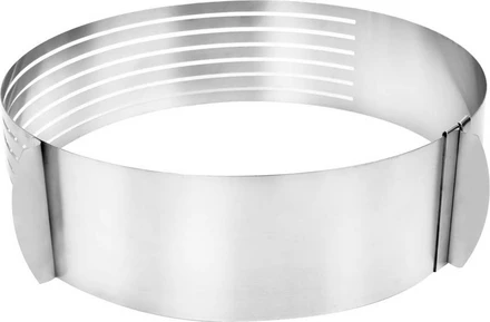 For Home Τσέρκι Ζαχαροπλαστικής από Ανοξείδωτο Ατσάλι Στρογγυλή 30x8.5cm AZB-1005 | BestPrice.gr