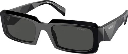 Prada PR27ZS 16K0/8Z Γυναικεία Γυαλιά Ηλίου Ορθογώνια Κοκάλινα Μαύρα με ...