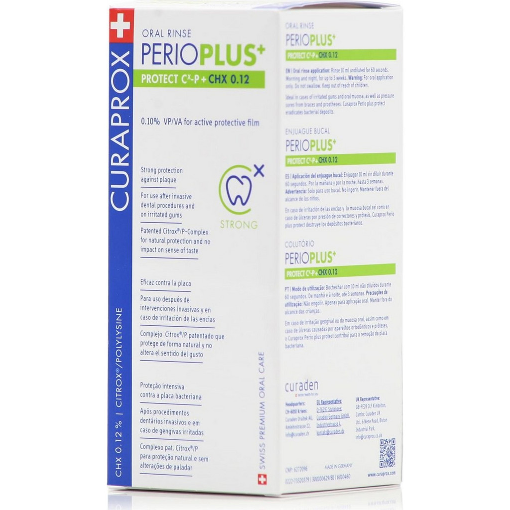 Curaprox Perio Plus+ Protect 0.12% Στοματικό Διάλυμα Κατά της Περιοδοντίτιδας 200ml | BestPrice.gr