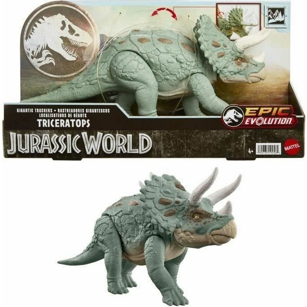 Mattel Jurassic World Epic Evolution Gigantic Trackers Triceratops ...