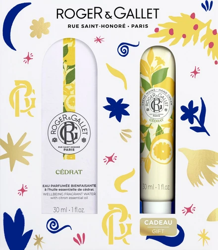 Roger & Gallet Cedrat Wellbeing Fragrant Water 30ml + Hand Cream 30ml ...