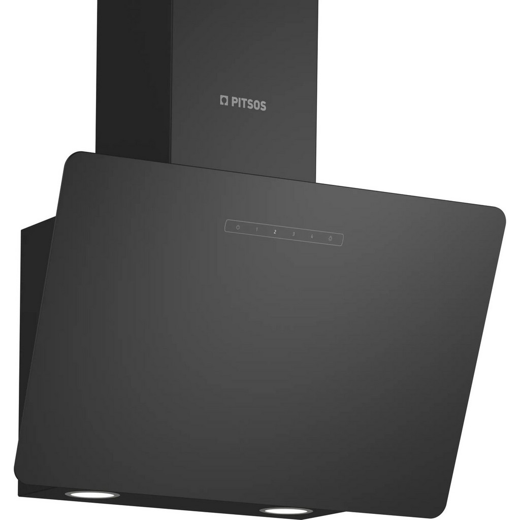Pitsos PTI6E66G Απορροφητήρας Καμινάδα-Τζάκι 60cm Μαύρος | BestPrice.gr