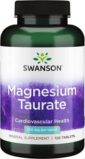 Swanson Magnesium Taurate 100mg 120 Ταμπλέτες | BestPrice.gr
