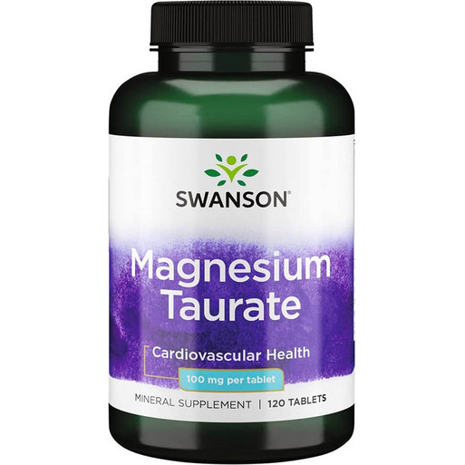 Swanson Magnesium Taurate 100mg 120 Ταμπλέτες | BestPrice.gr