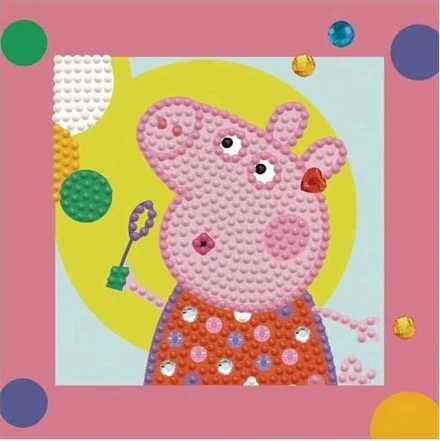 Diamond Dotz Peppa Pig Happy Days Κάρτα Diamond Painting Kit 13x13cm ...