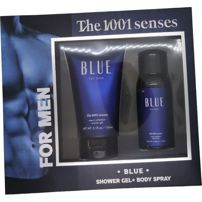 The 1001 Senses Blue Shower Gel 150ml + Body Spray 100ml | BestPrice.gr