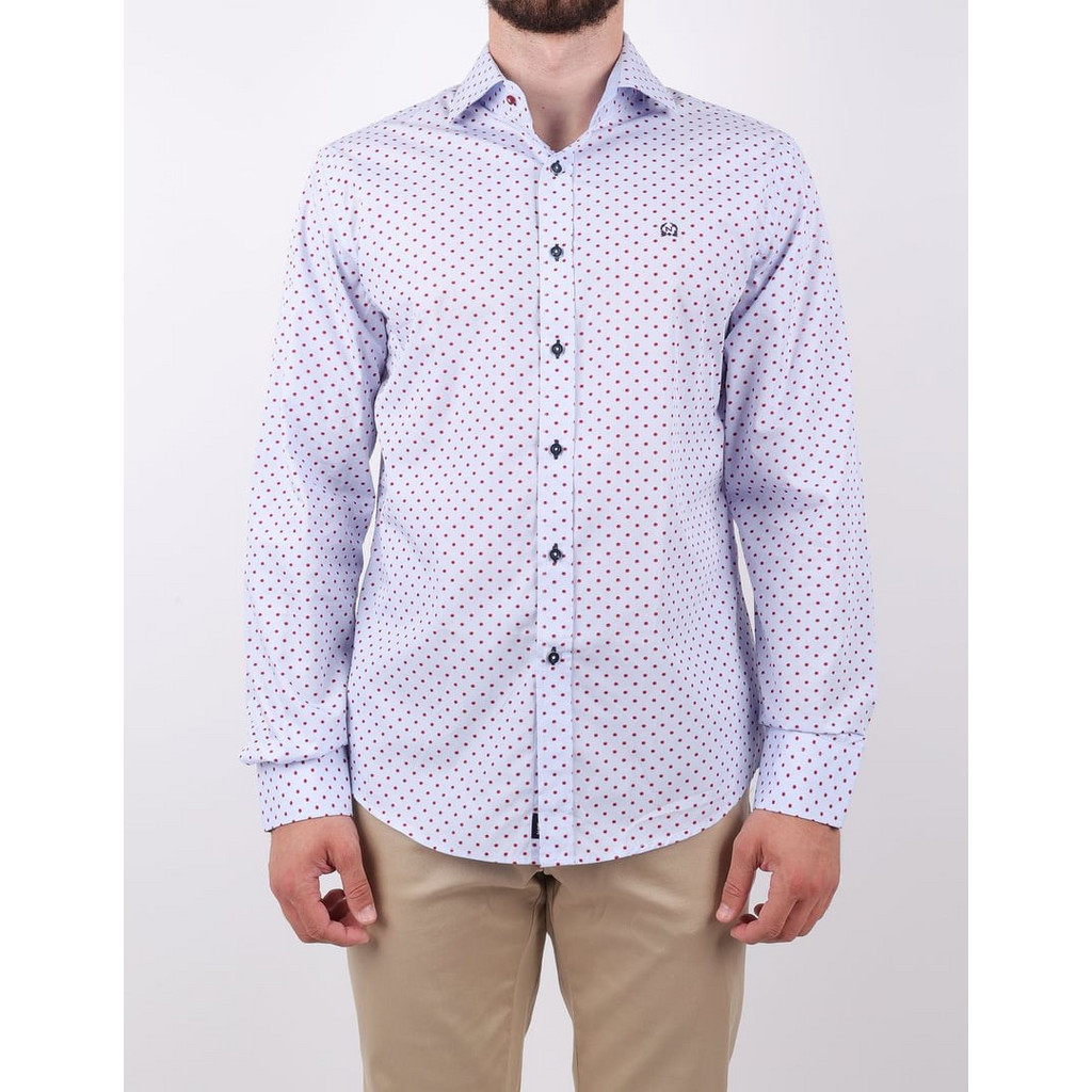 Monte Ανδρικό Πουκάμισο Βαμβακερό Μακρυμάνικο Κανονική Γραμμή Γαλάζιο 31-2785-3693 | BestPrice.gr