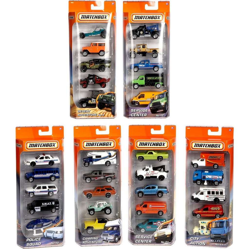 Mattel Matchbox Αυτοκινητάκια Σετ Των 5 Διάφορα Σχέδια C1817 | BestPrice.gr