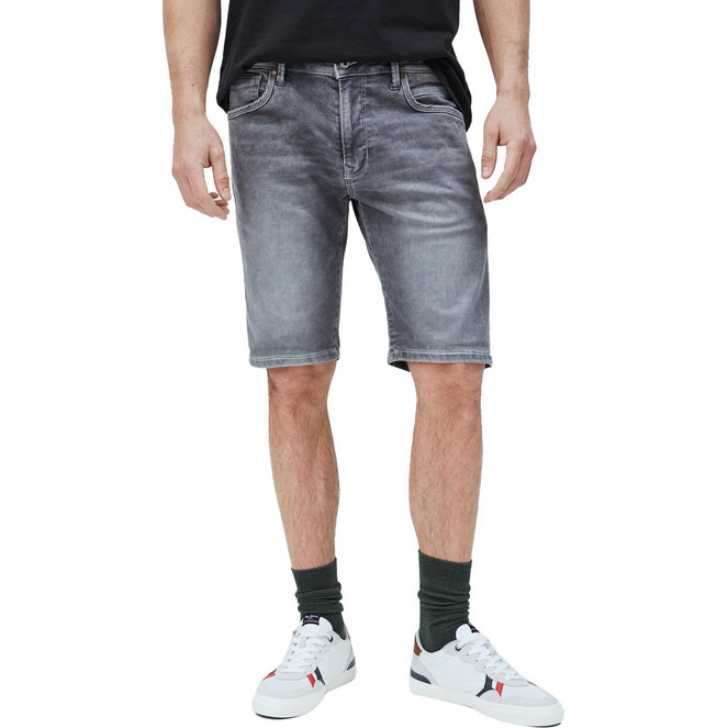 Pepe Jeans E2 Stanley Casual Ανδρική Βερμούδα Τζιν Γκρι PM800855-000 ...