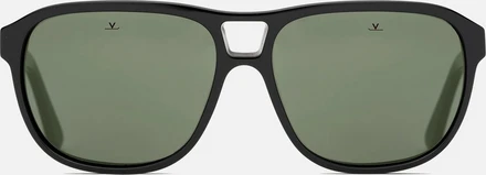 Vuarnet VL003 0002 Ανδρικά Γυαλιά Ηλίου Aviator Κοκάλινα Μαύρα με Μαύρο Polarized Φακό ...