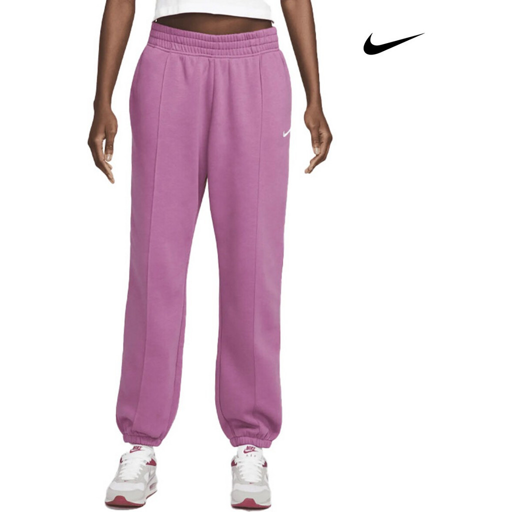 Nike Sportswear Essential Γυναικείο Παντελόνι Φόρμας με Λάστιχο Μωβ ...