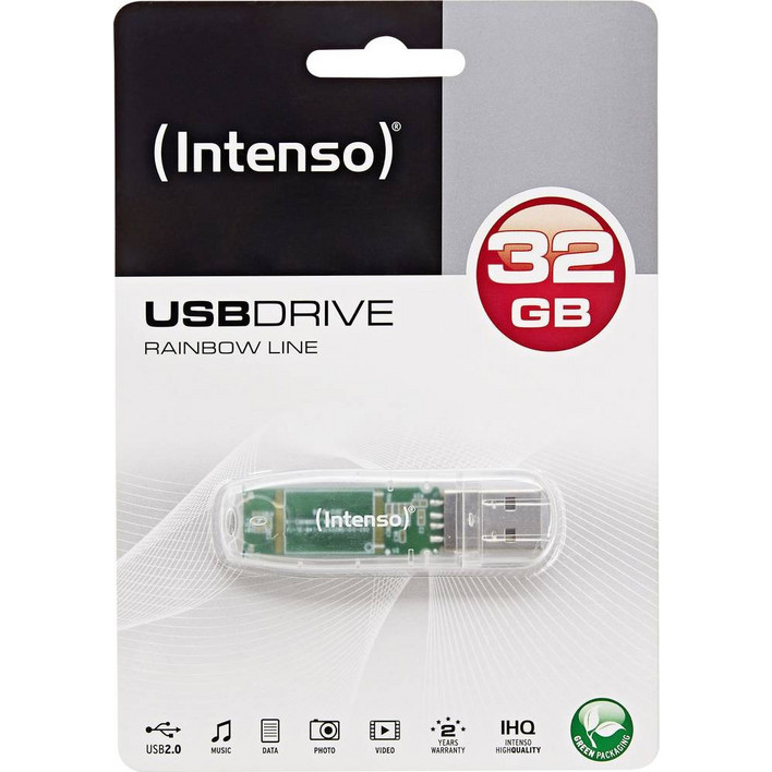 Intenso Rainbow Line 32GB USB Stick 2.0 με USB-A | BestPrice.gr