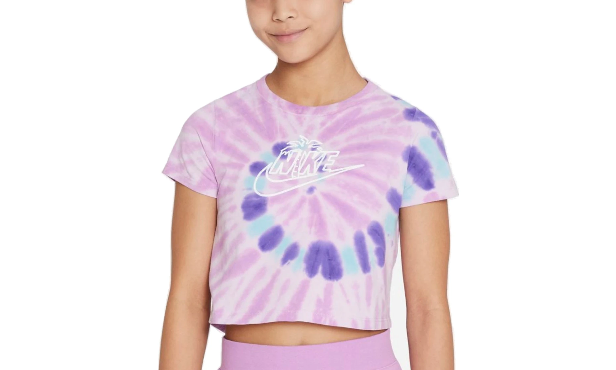 Nike NSW Sportswear Spring Break Παιδικό Crop Top Κοντομάνικο Μωβ ...