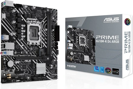 Asus Prime H610M-K D4 ARGB Motherboard Micro ATX με Intel 1700 Socket ...
