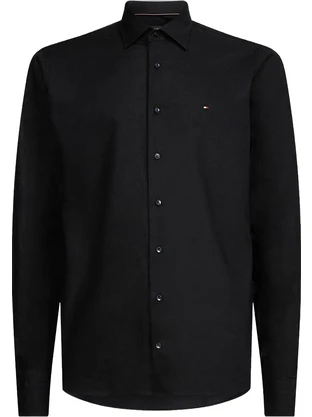 Tommy Hilfiger Ανδρικό Πουκάμισο Βαμβακερό Ριγέ Μακρυμάνικο Κανονική ...