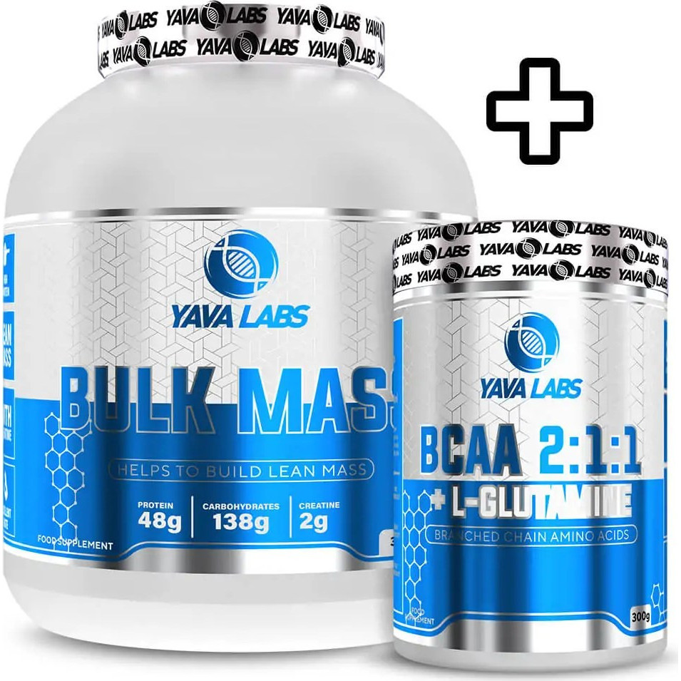 Yava Labs Bulk Mass Cookies & Cream Πρωτεΐνη Ορού Γάλακτος Όγκου 3kg ...