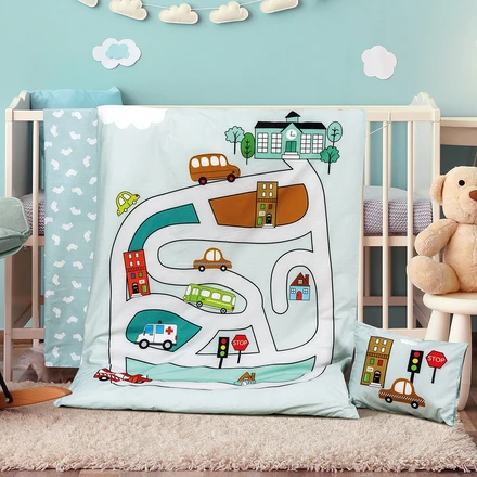 Beauty Home Art 5184 Σετ Βρεφικά Σεντόνια Κούνιας Βαμβακερά 120x160 ...