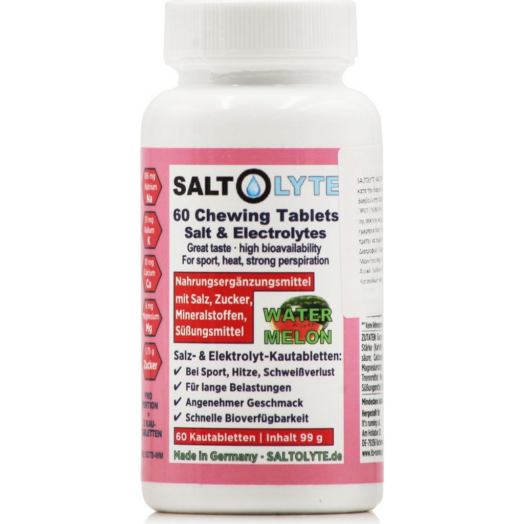 Saltolyte Salt & Electrolytes Watermelon 60 Μασώμενα Δισκία | BestPrice.gr