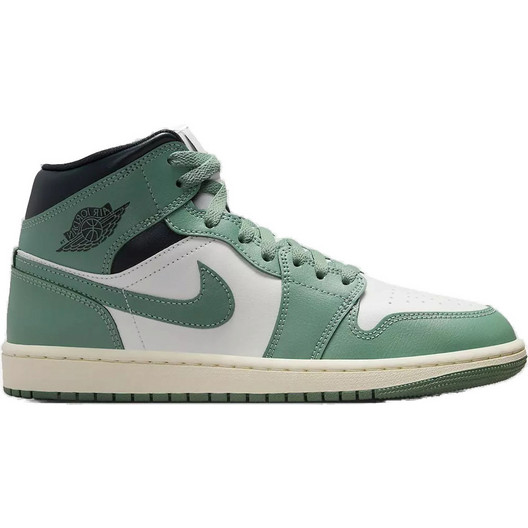 Jordan Air 1 Mid Γυναικεία Sneakers Μποτάκια Λευκά Χακί BQ6472-130 ...